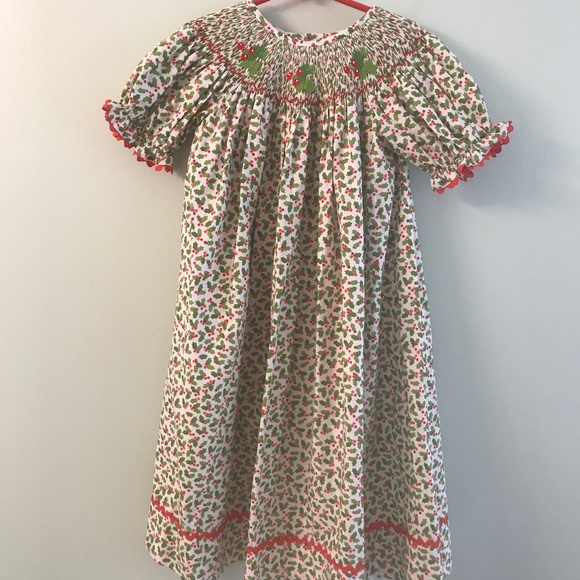 Delaney | Dresses | Delaney Christmas Smocked Berry Cotton Dress | Poshmark